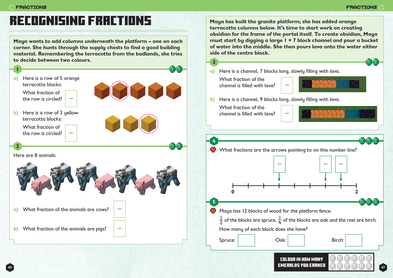 Minecraft Education - Minecraft Maths Ages 7-8: Official Workbook - Collins